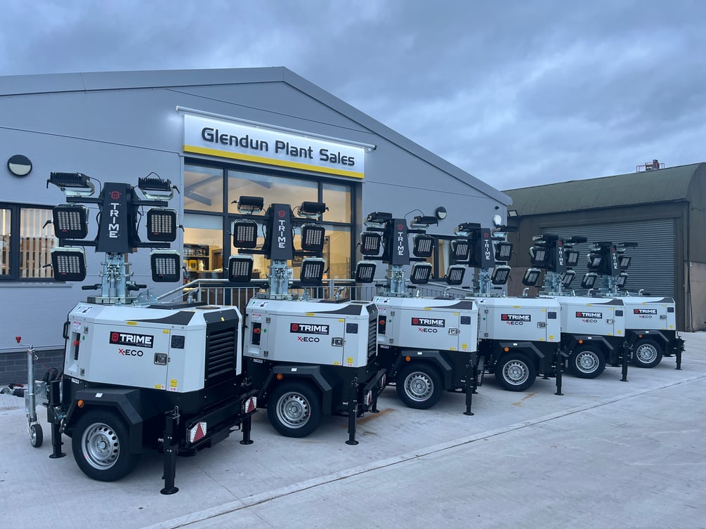 Glendun Plant Stocks up with Our Lighting Towers - Trime UK